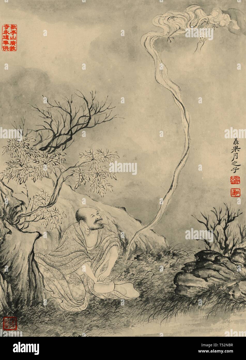 "Shi Tao Luo Han Bai Kai Album" is a work drawn by Shi Tao in his youth ...
