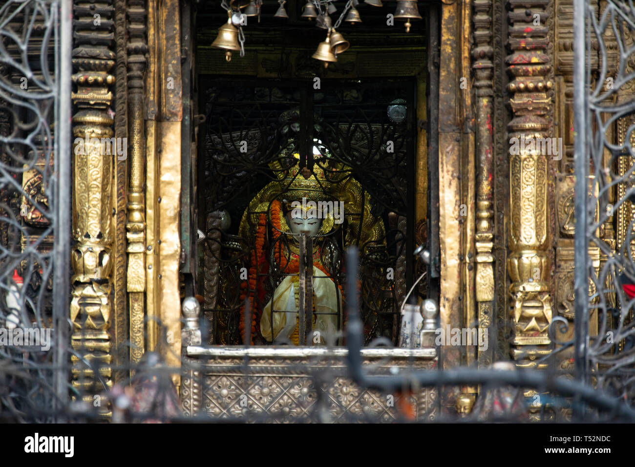 The temple of Lord Seto Machhindranath in Jana Bahal in Kathmandu ...