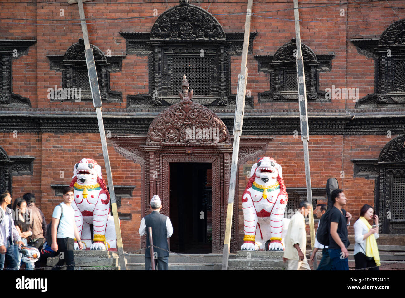 Kathmandu, Nepal - May 02, 2017: Exterior view of the Kumari Ghar at ...