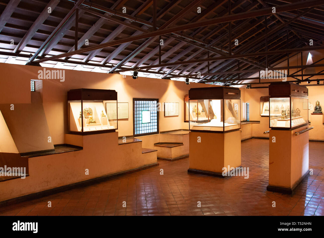 Kathmandu, Nepal - June 10, 2017: Interior view of Patan museum Stock ...