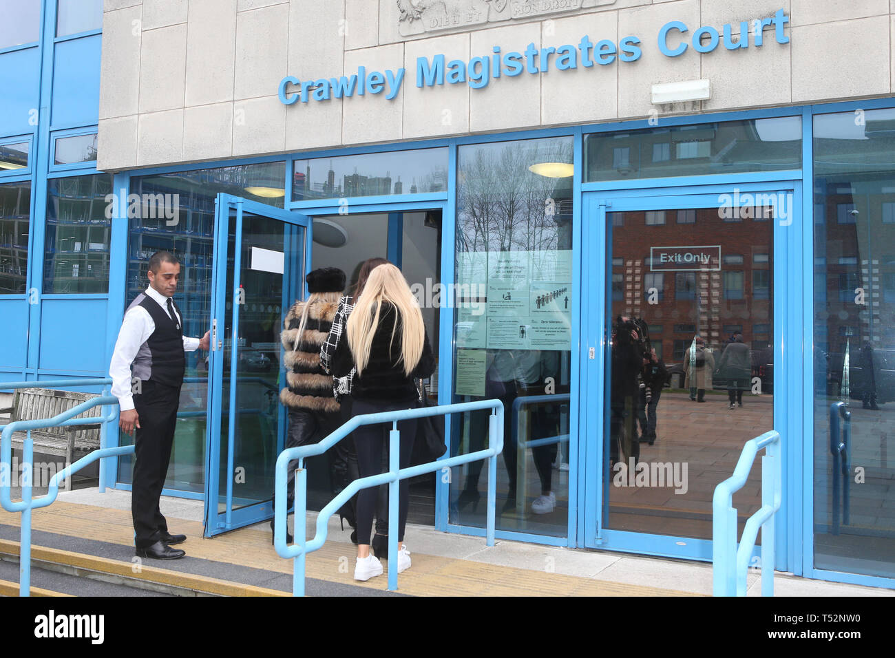 Katie Price arrives at Crawley Magistrates Court Featuring: Katie Price ...