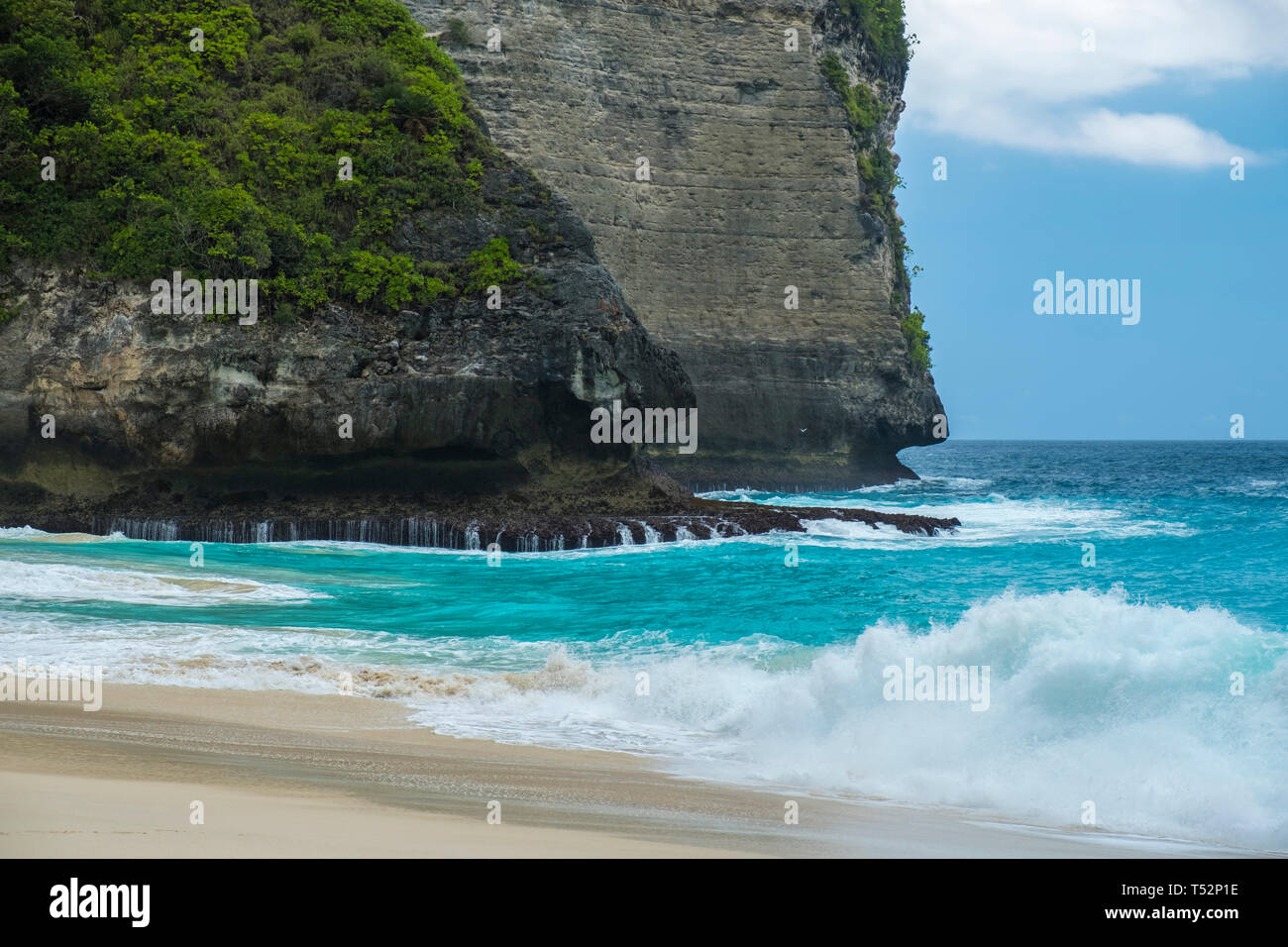 Kelingking Beach is a hidden beach in the village of Bunga Mekar, on ...