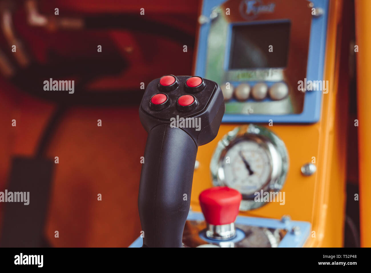 Excavator cab interior hi-res stock photography and images - Alamy