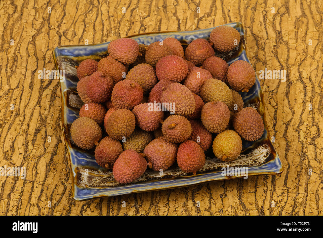 Tropical fruit lychee in the bowl Stock Photo - Alamy