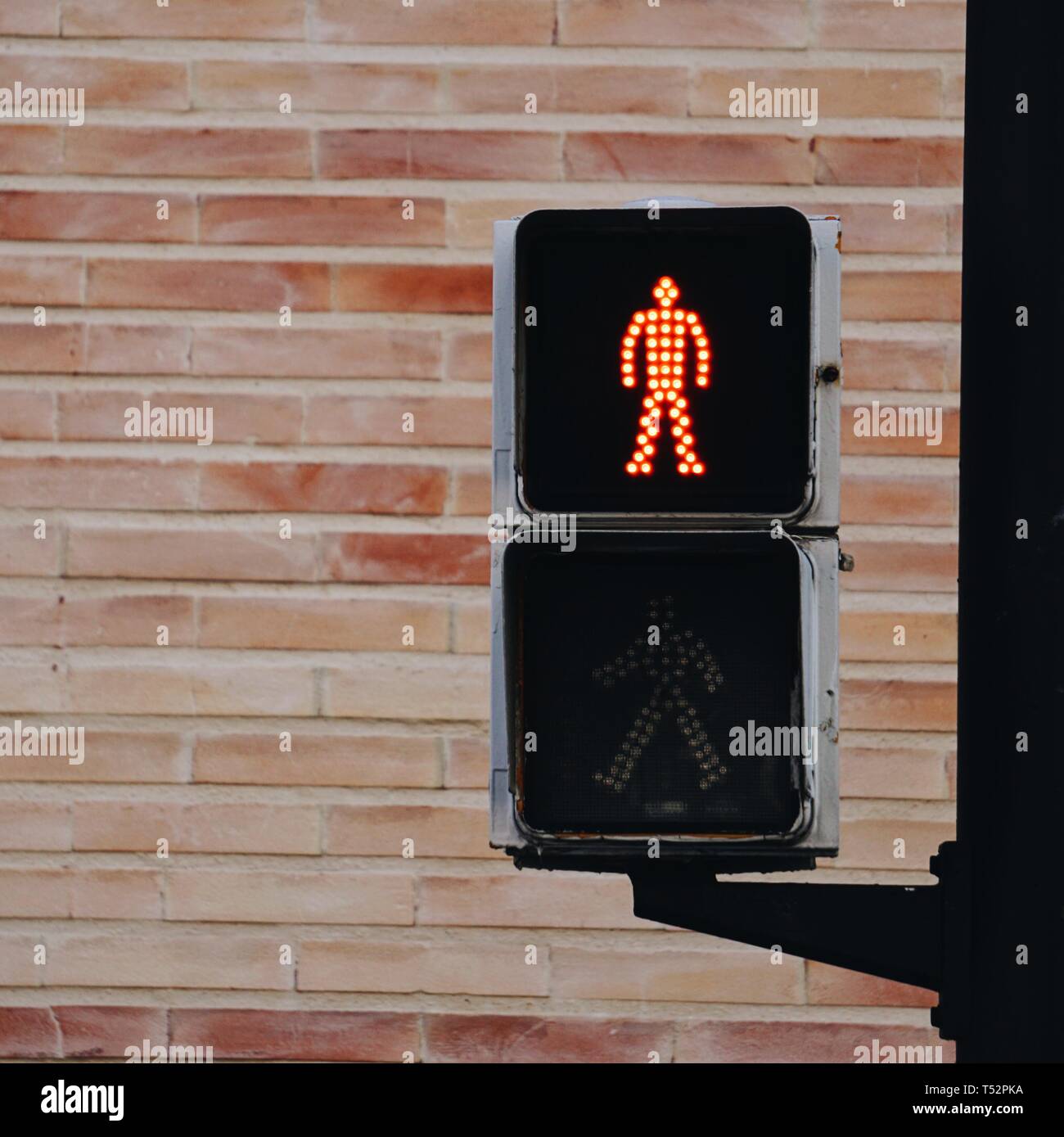 traffic light on the street in Bilbao city spain Stock Photo - Alamy