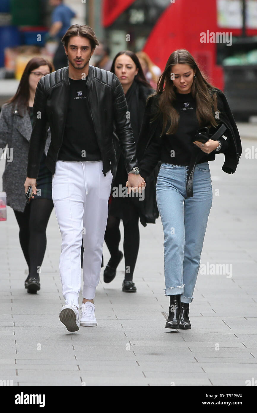 Made In Chelsea Harry Baron and Melissa Tattam visiting Global Radio ...