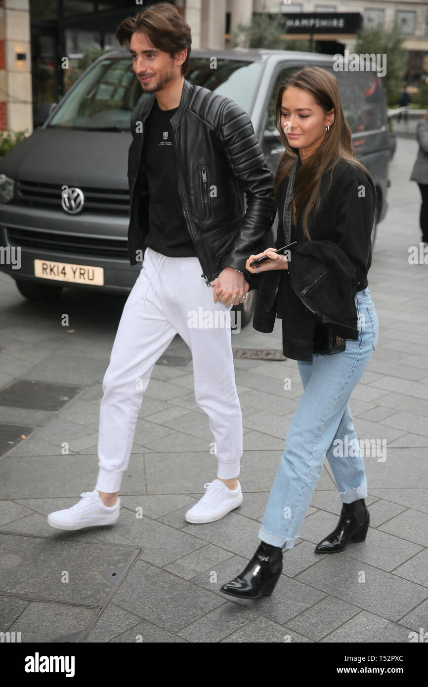Made In Chelsea Harry Baron and Melissa Tattam visiting Global Radio ...