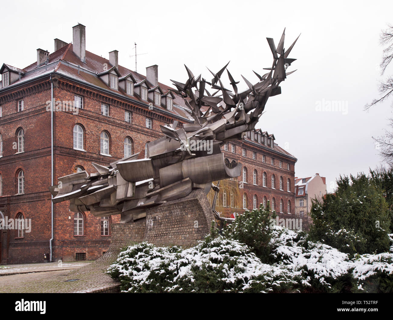 Monument to the defenders of the polish post office hi-res stock ...
