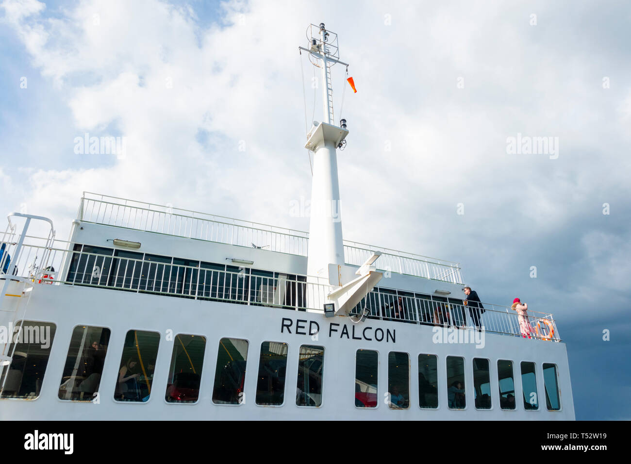 The Red Falcon, Red Funnel Ferry docked at East Cowes, Isle of Wight ...