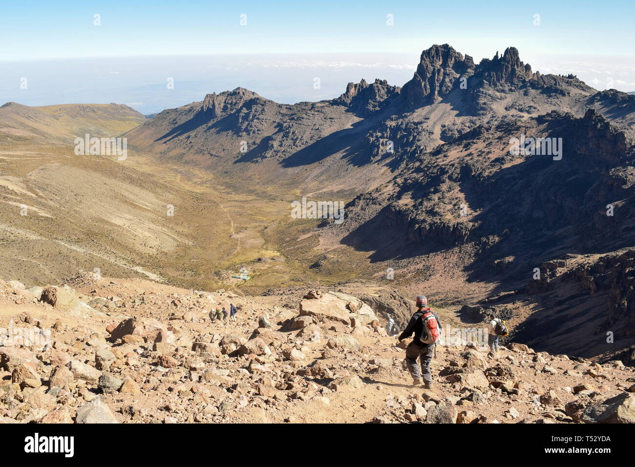 The volcanic landscapes of Mount Kenya Stock Photo - Alamy