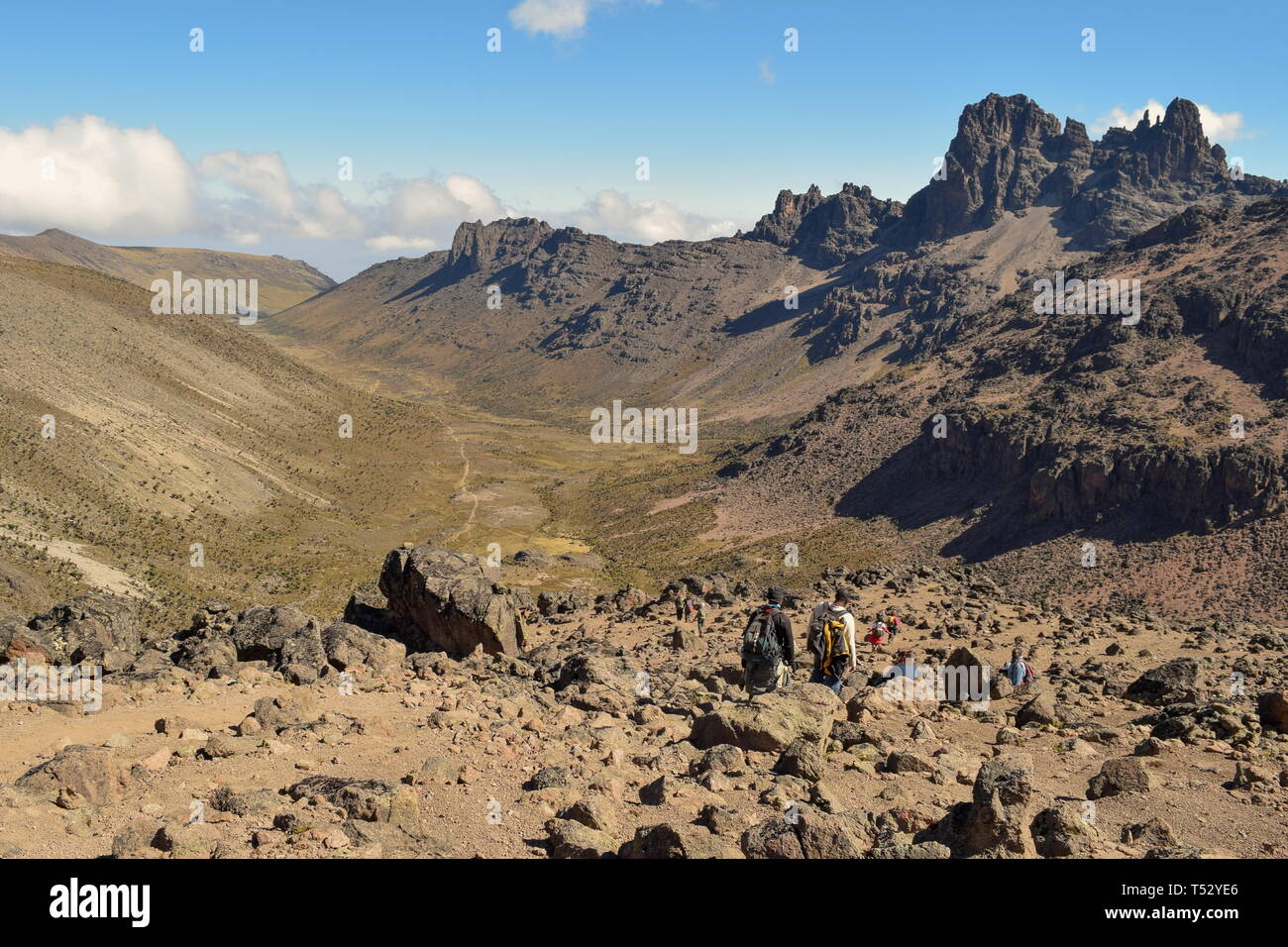 The volcanic landscapes of Mount Kenya Stock Photo - Alamy