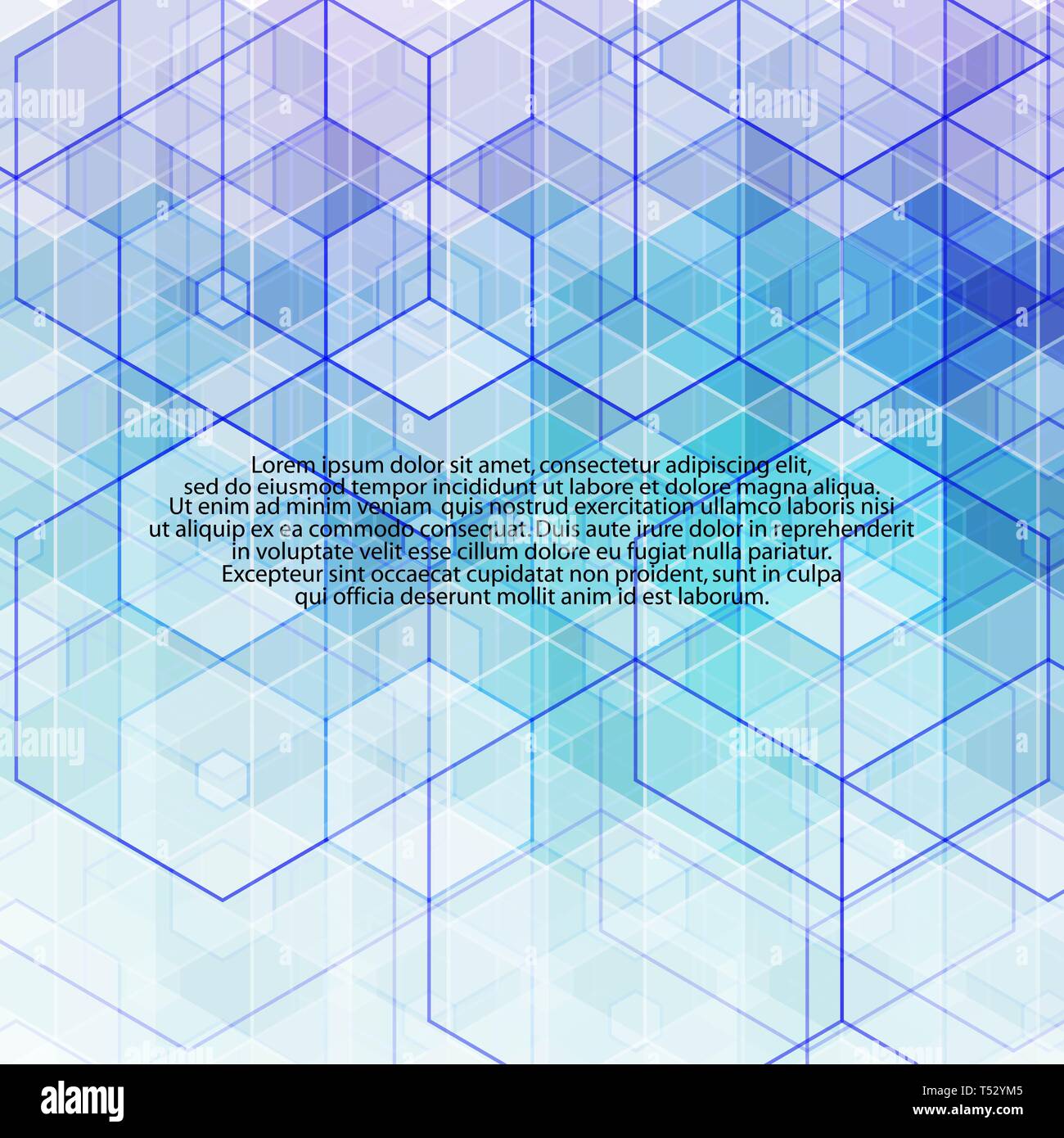Blue geometric modern background design Stock Photo - Alamy