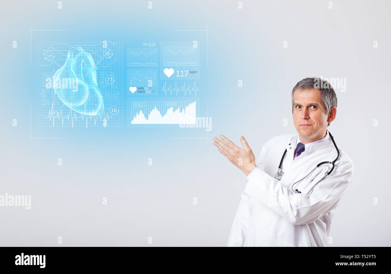 Experienced cardiologist presenting the test results Stock Photo - Alamy