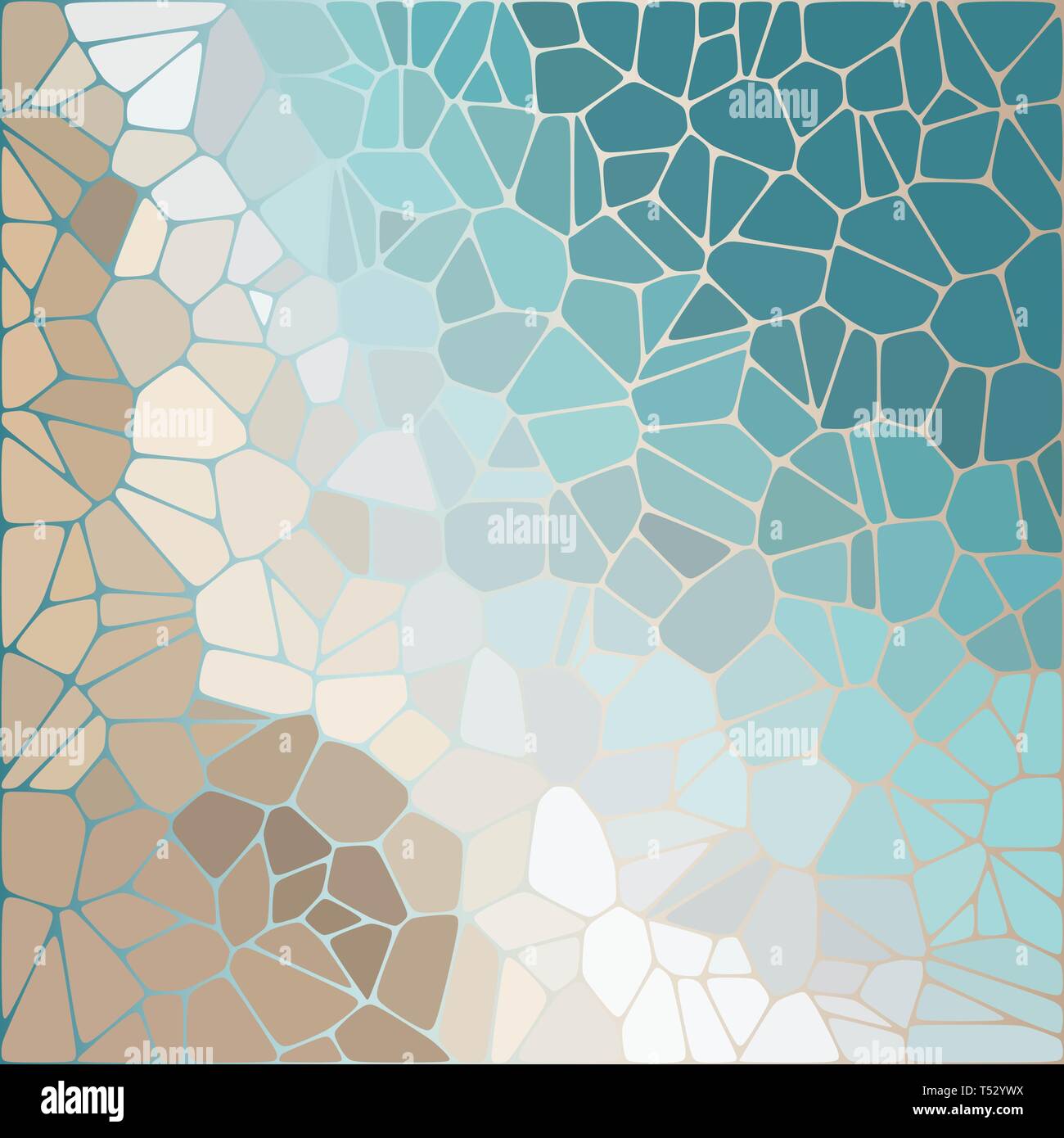 Round pebbles sea underwater background. Ocean bottom. Color vector ...
