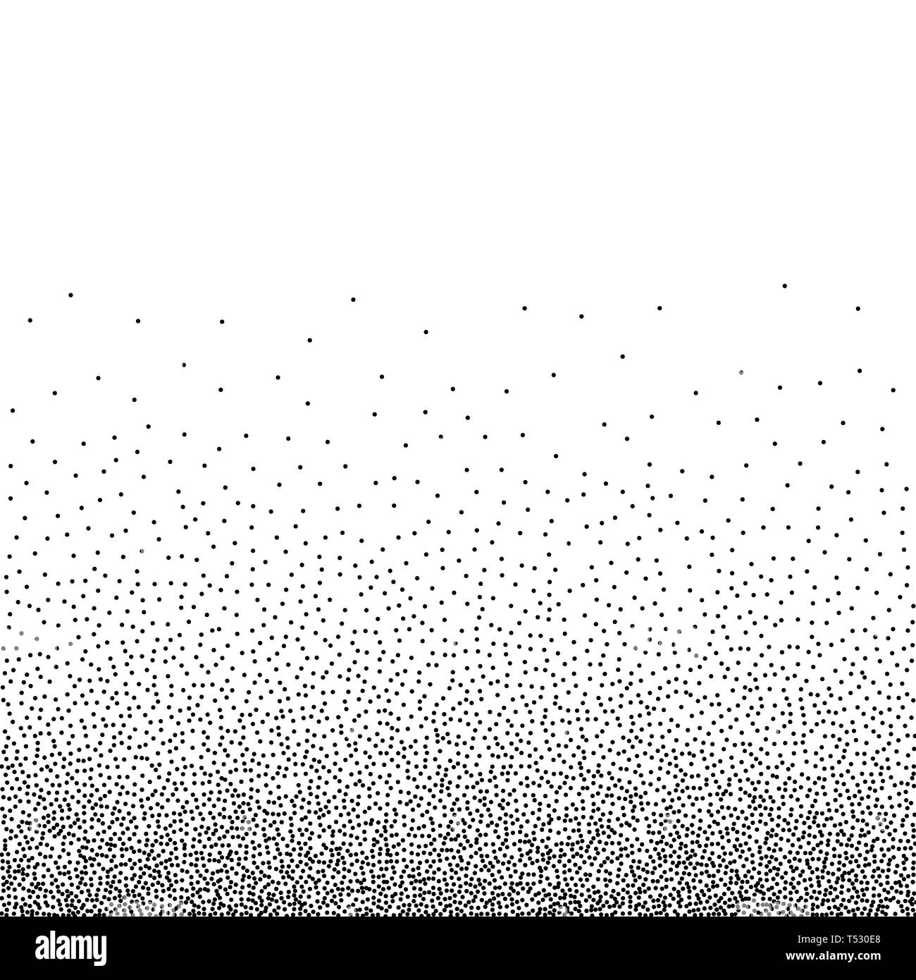 Abstract vector dark gray round ash particles on white background ...