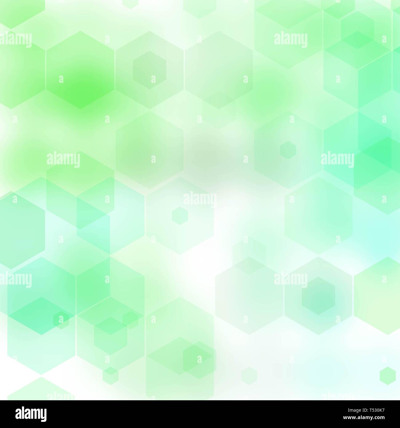 green vector hexagons with gradient - Vektorgrafik Stock Photo - Alamy