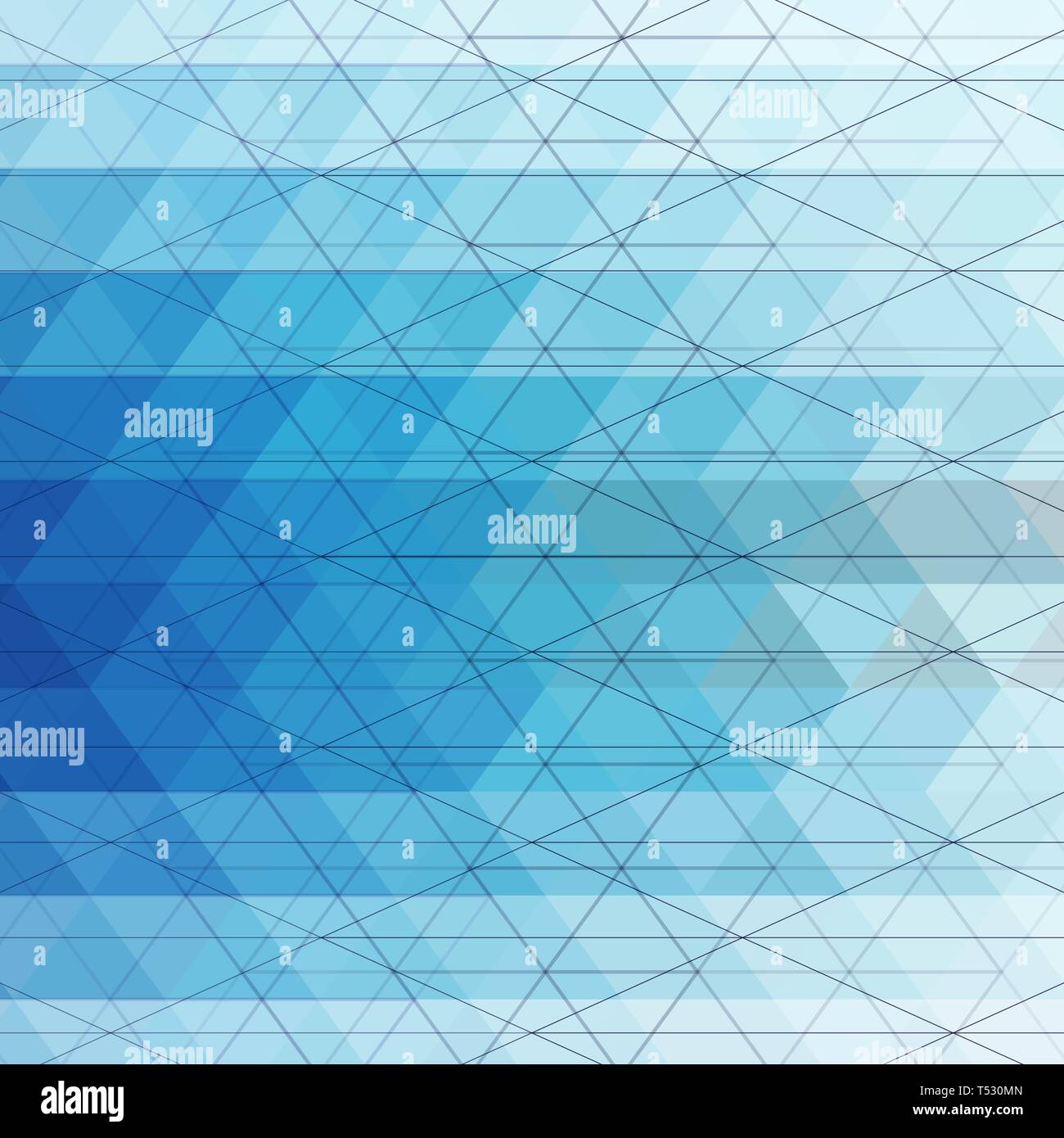 Vector Abstract blue geometric technology background with triangle ...