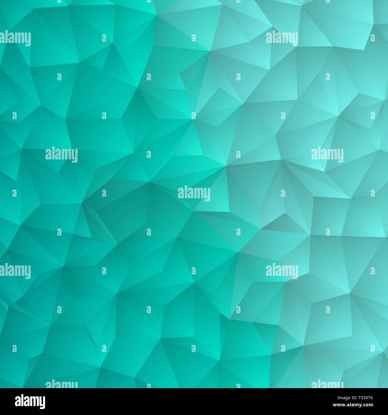 turquoise geometric illustration. triangular background. template for ...