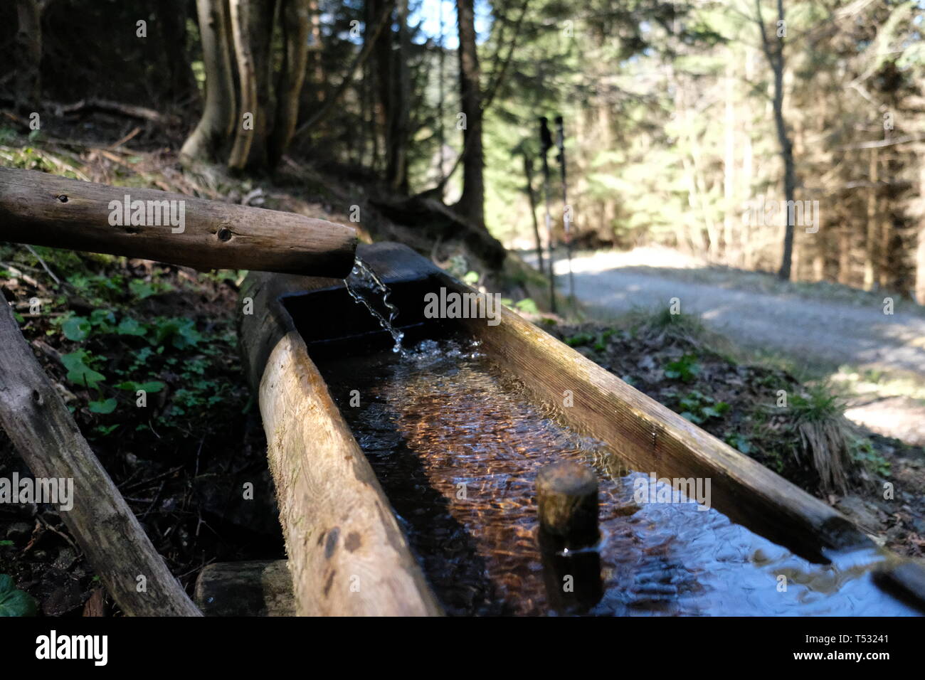 water fountain on the mountains Stock Photo - Alamy