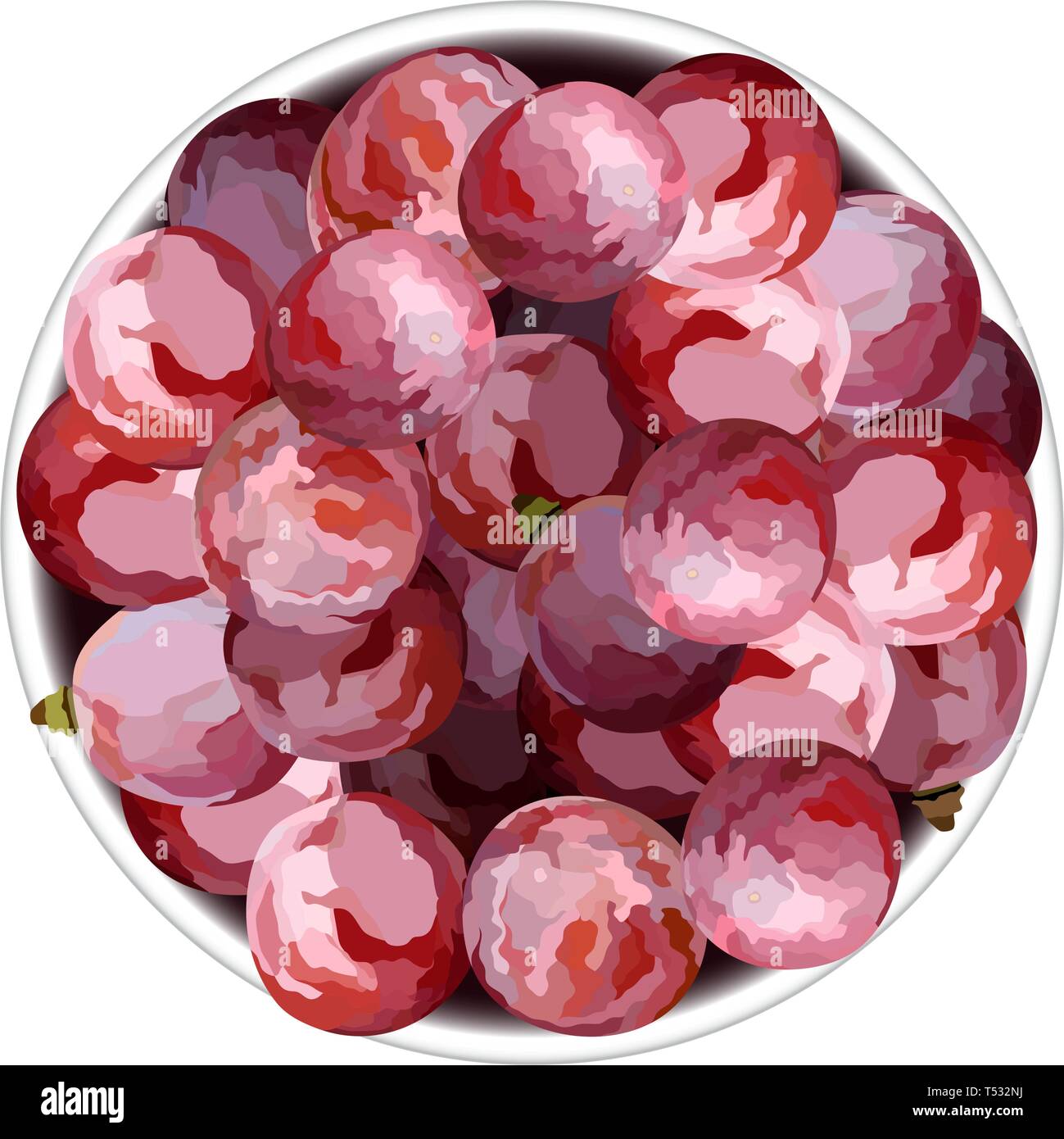 Top view plate Stock Vector Images - Alamy