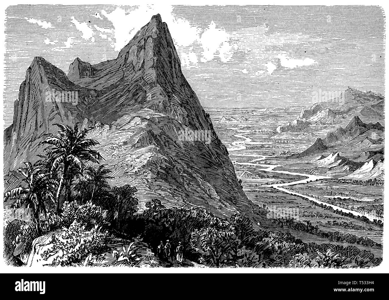 Myit-Ageh, eastern headwaters of the Irawadi River, anonym 1897 Stock ...