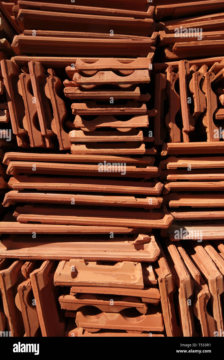 New red roof tiles Stock Photo - Alamy