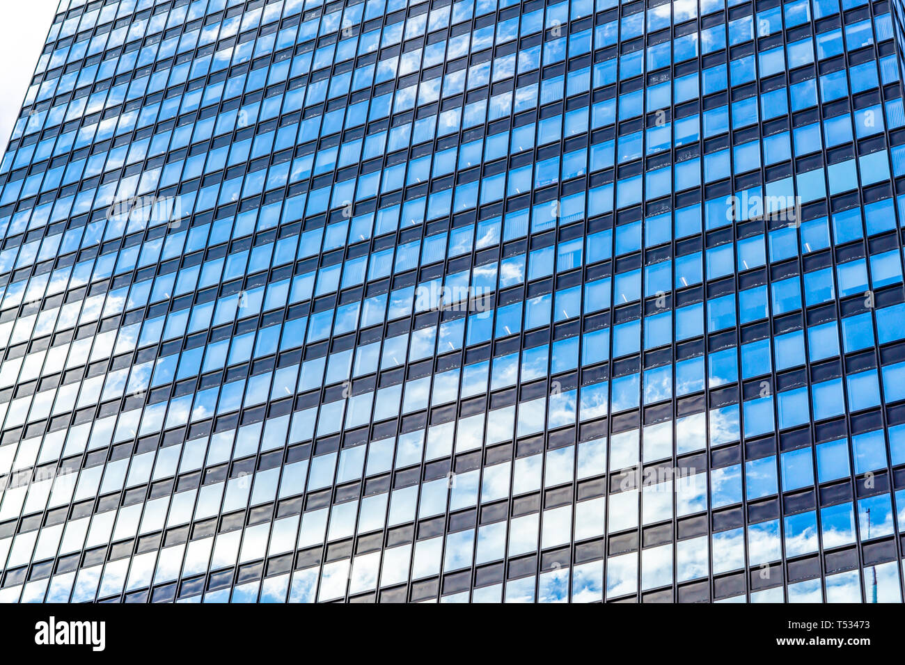 High-rise buildings and blue sky - Shinjuku, Tokyo, Japan Stock Photo ...