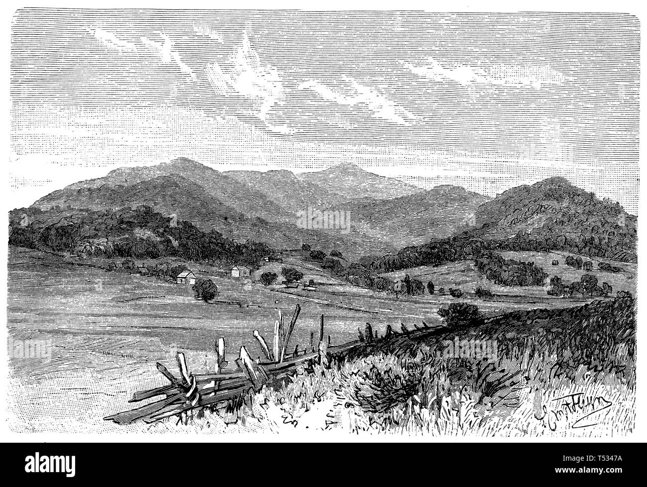 Appalachian mountains illustration hi-res stock photography and images ...