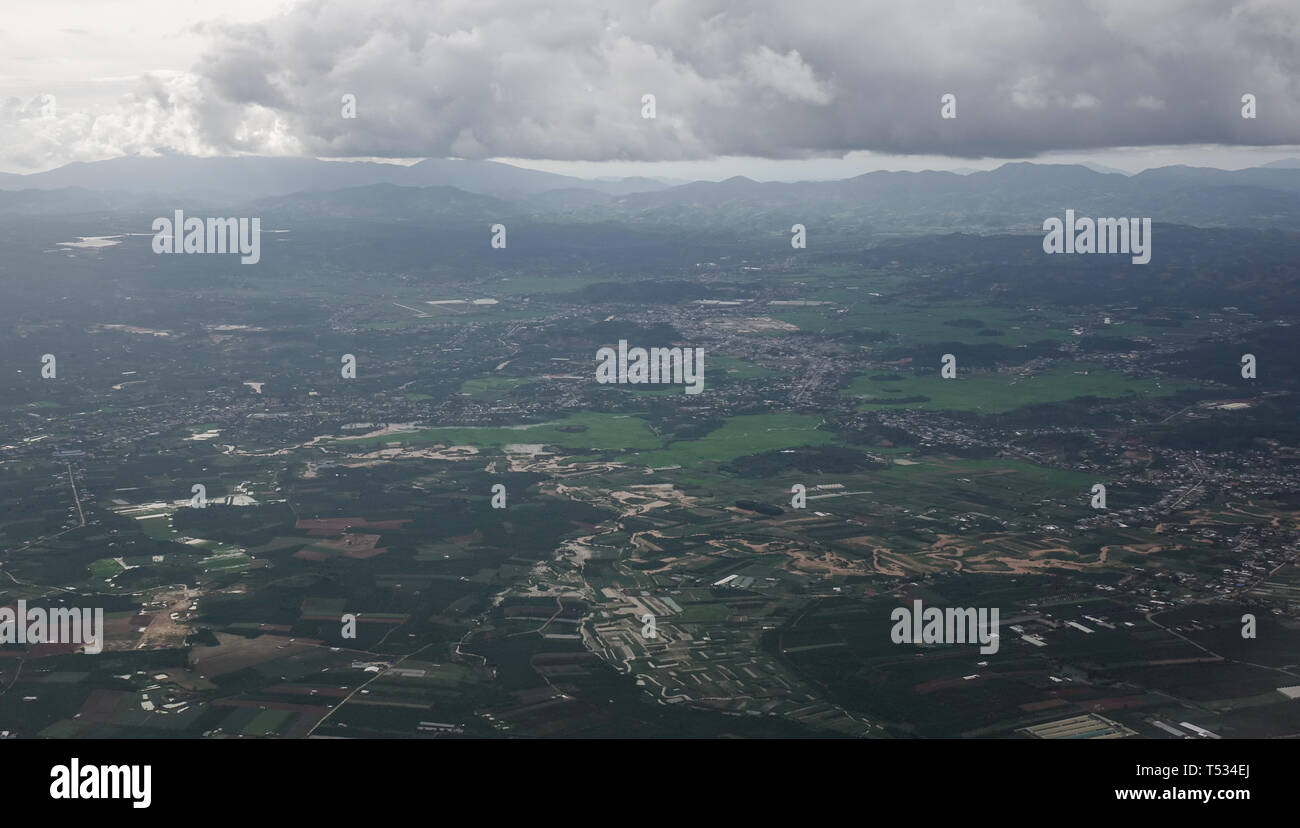 Aerial view of countryside in Dalat Highlands, Vietnam Stock Photo - Alamy