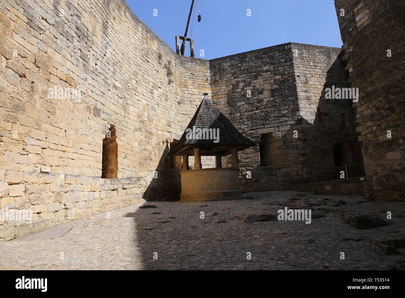 CASTELNAUD, FRANCE, JULY 16, 2015 : interiors and details of Chateau de ...