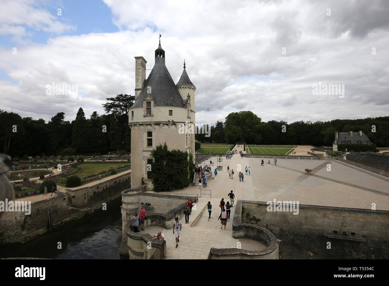 CHENONCEAUX, FRANCE, JULY 07, 2015 : exteriors and architectural ...