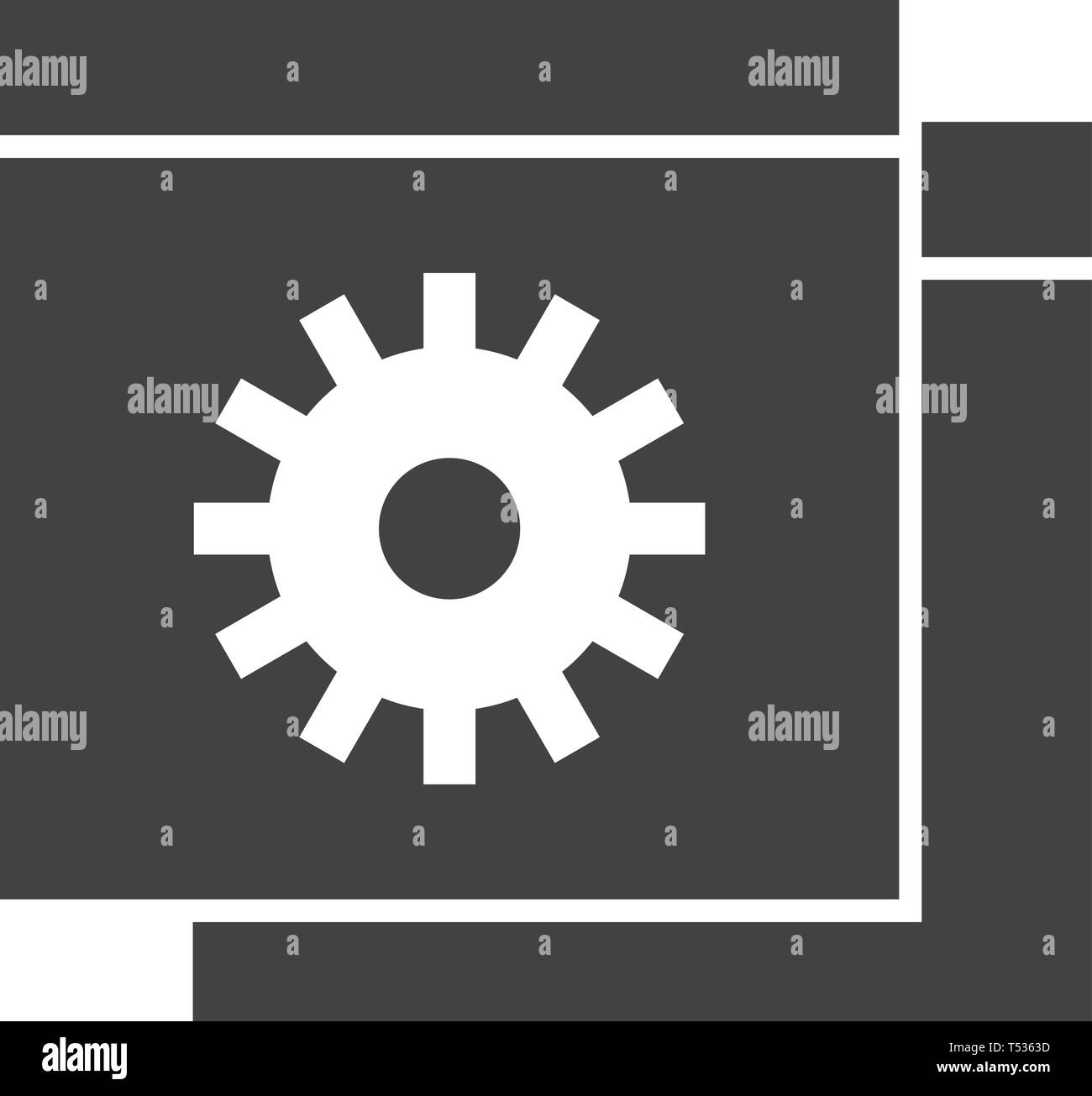 Website Setting Glyph Black Icon Stock Vector Image & Art - Alamy