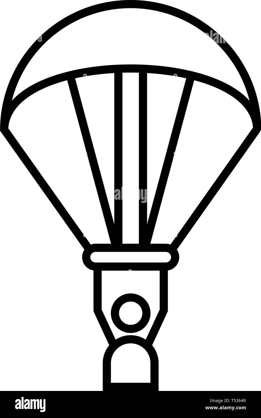 Paragliding Line Black Icon Stock Vector Image & Art - Alamy