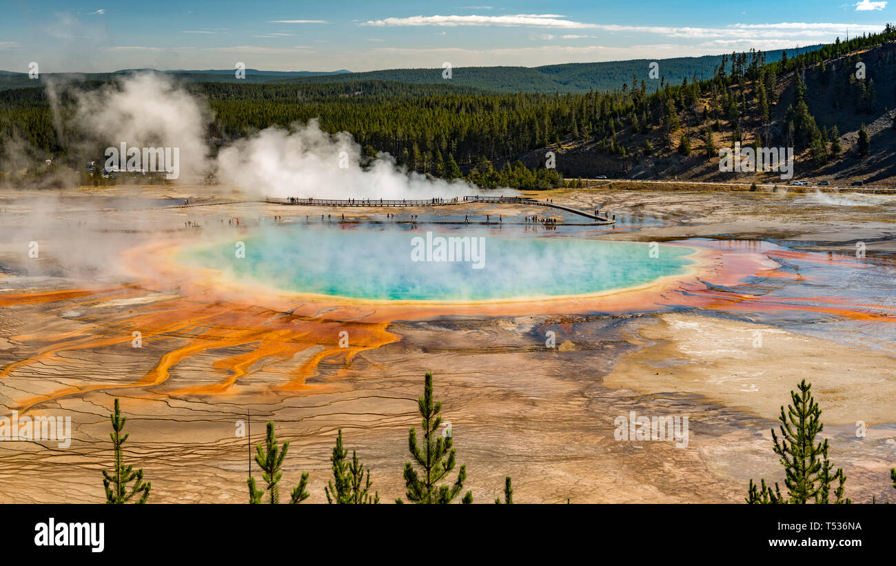 Grand Prismatic Spring Stock Photo - Alamy