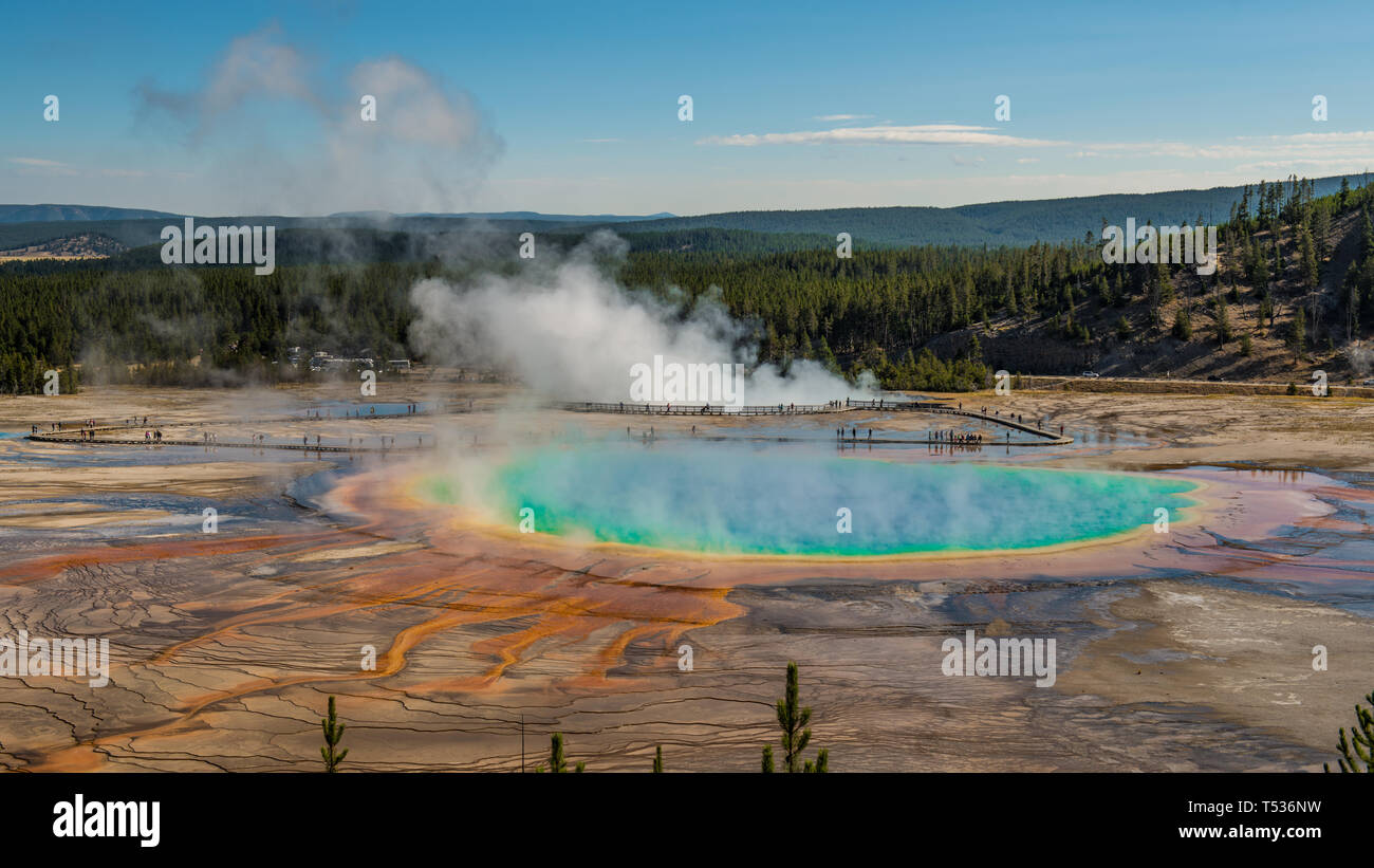 Grand Prismatic Spring Stock Photo - Alamy