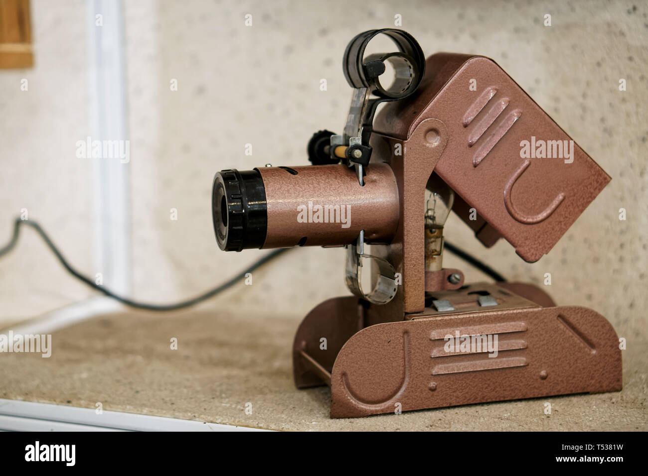 film viewing device - an amazing vintage machine on a shelf in an old ...