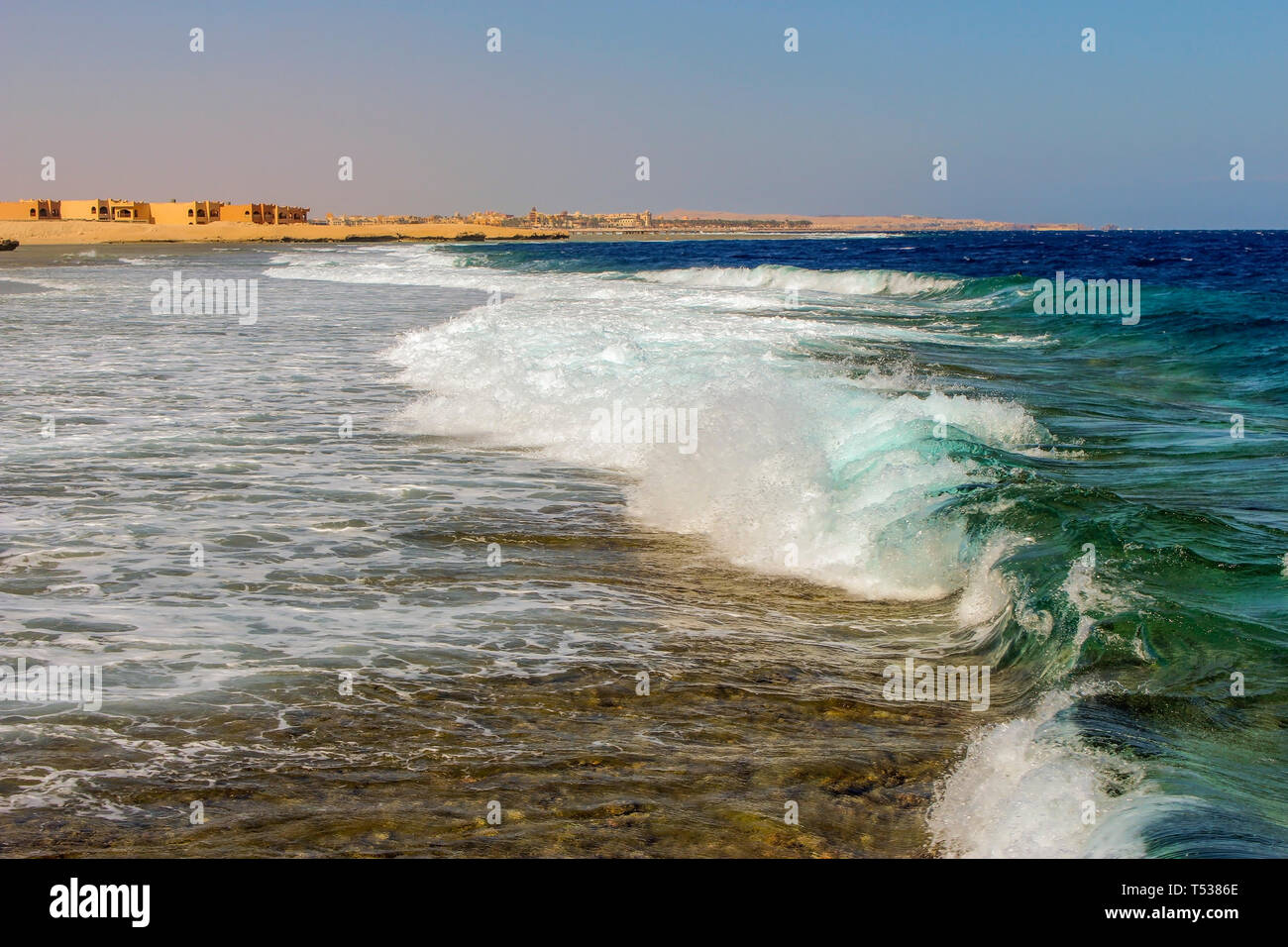 Landscape with views of the coast of the Red Sea in Egypt Stock Photo ...