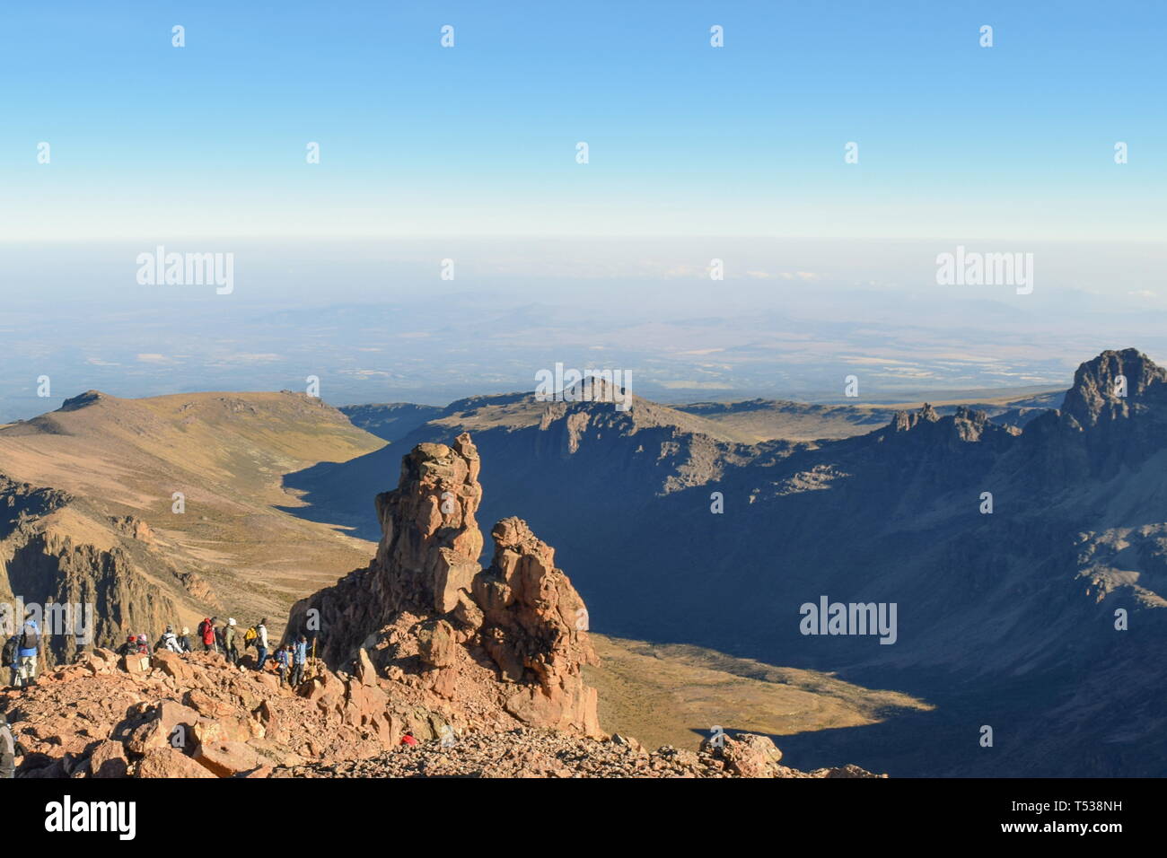 The mountain landscapes of Mount Kenya Stock Photo - Alamy