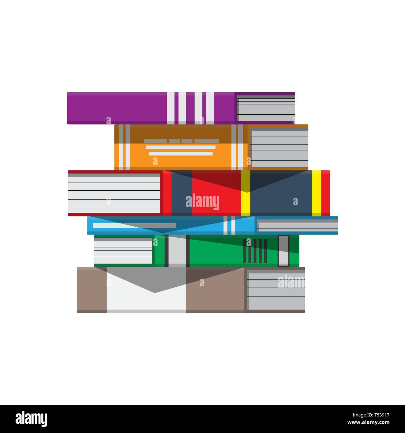 Pile of books. Reading education, e-book, literature, encyclopedia ...