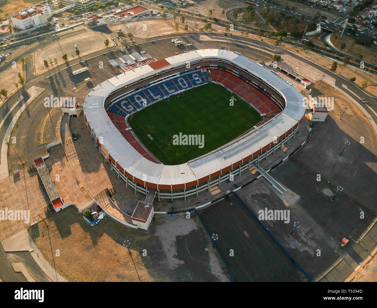 Aerial View of Local Soccer Stadium in Queretaro Stock Photo - Alamy