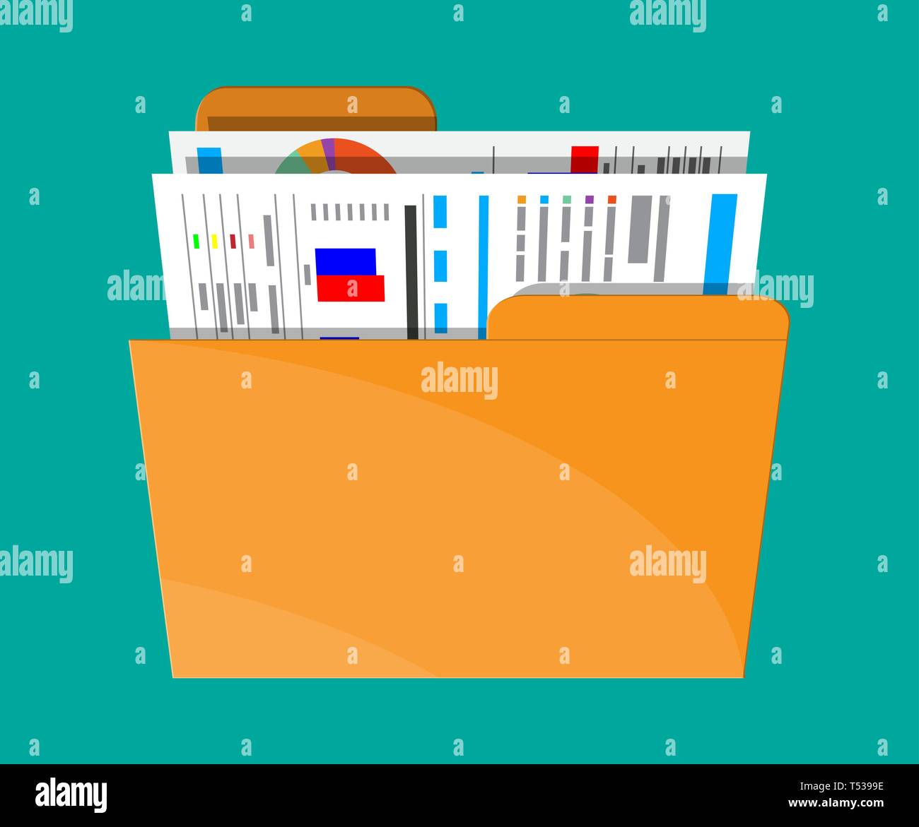 Charts folder icon hi-res stock photography and images - Alamy