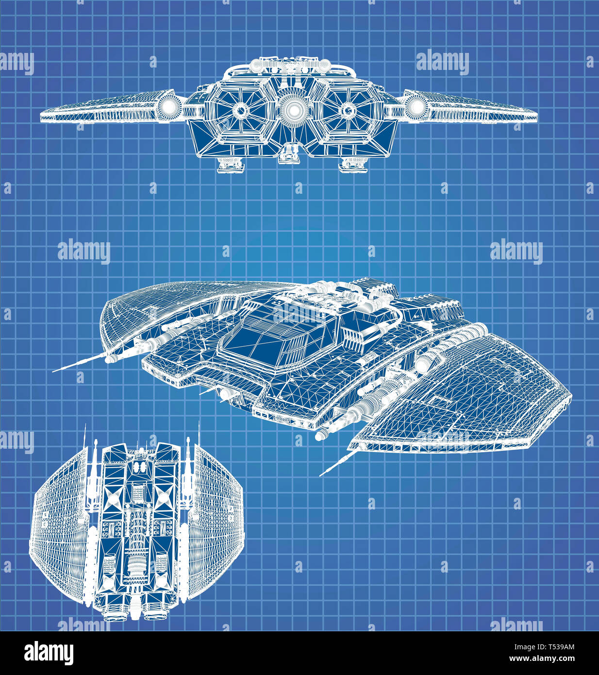 Alien Spaceship Blueprints