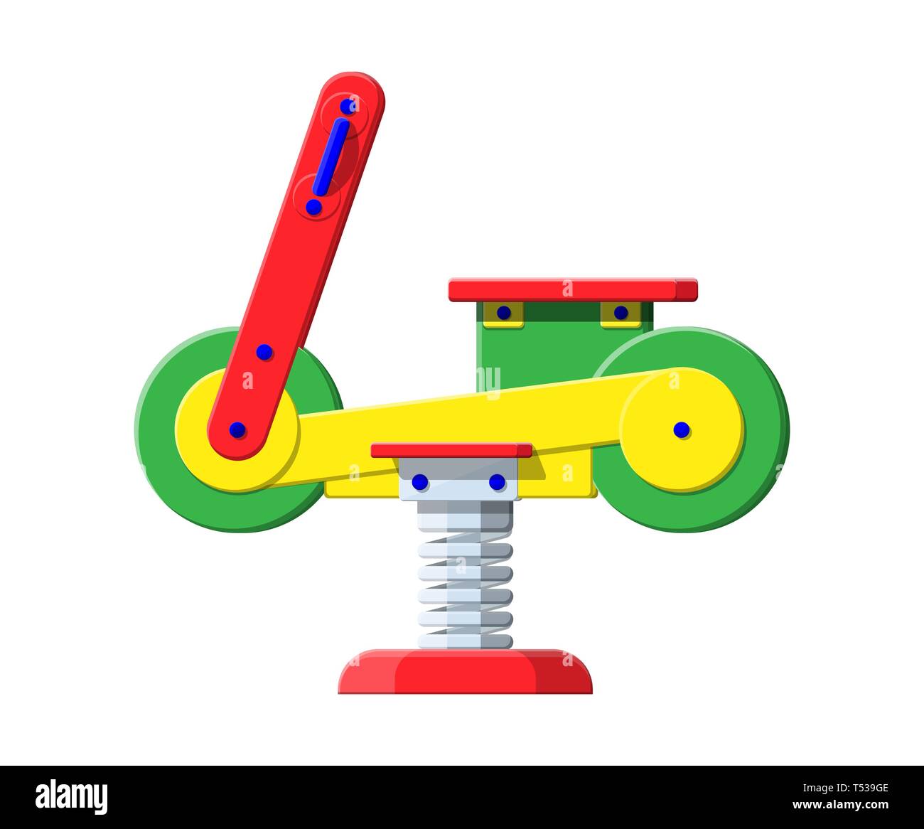 Child on toy motorcycle Stock Vector Images - Alamy