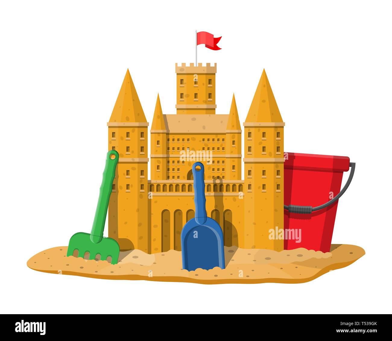 Sand tower towers Stock Vector Images - Alamy