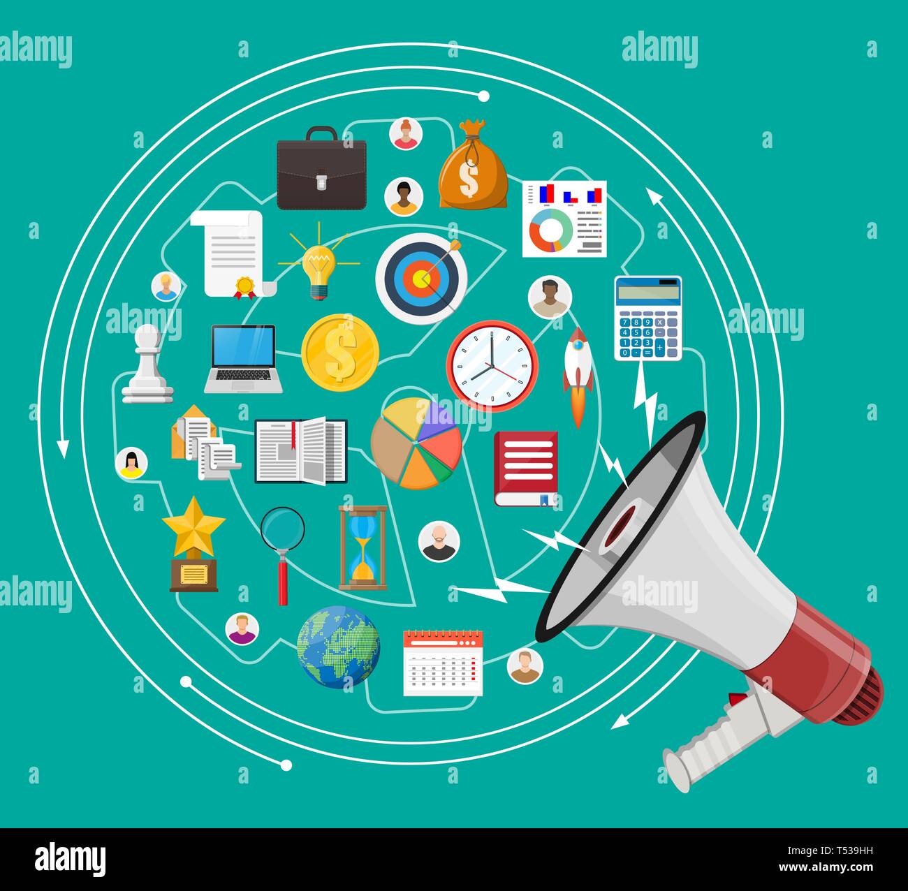 Announcement Icon Vector Announcement Icon Stock Illustrations
