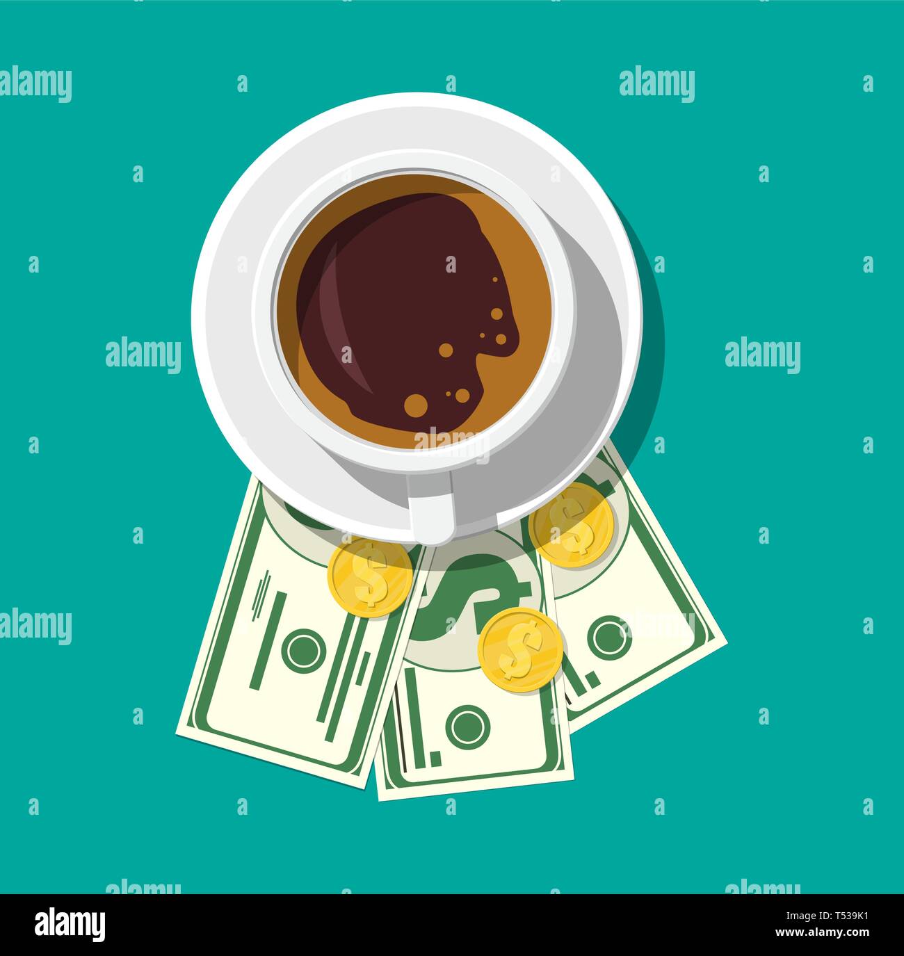 Restaurant bill payment in Stock Vector Images - Alamy