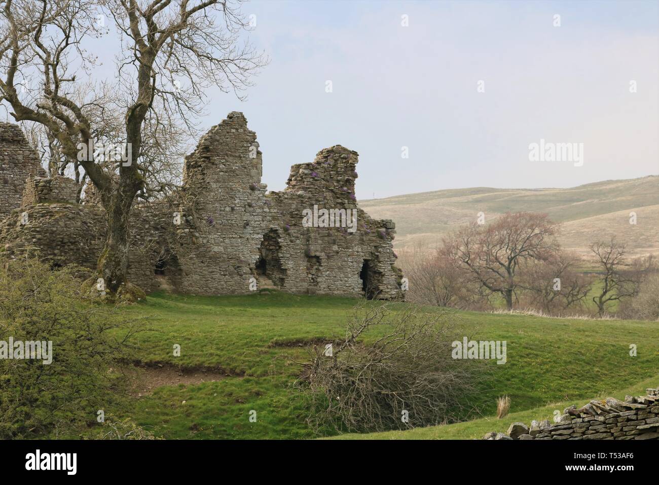 pendragon Castle, Mallerstang Stock Photo - Alamy