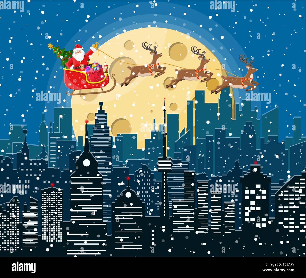 Newyear midnight Stock Vector Images - Alamy