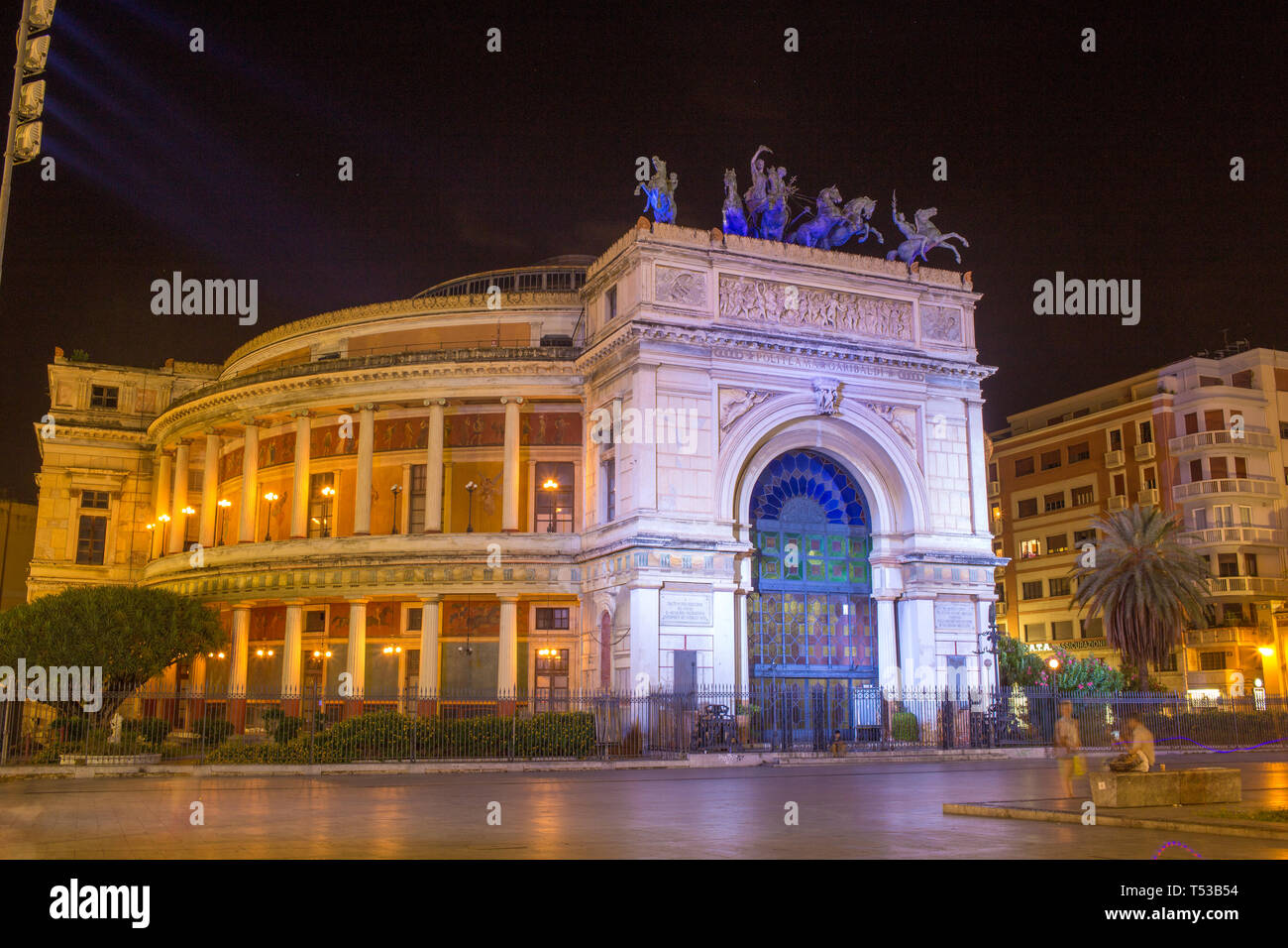 Theatre Politeama Garibaldi Stock Photo - Alamy