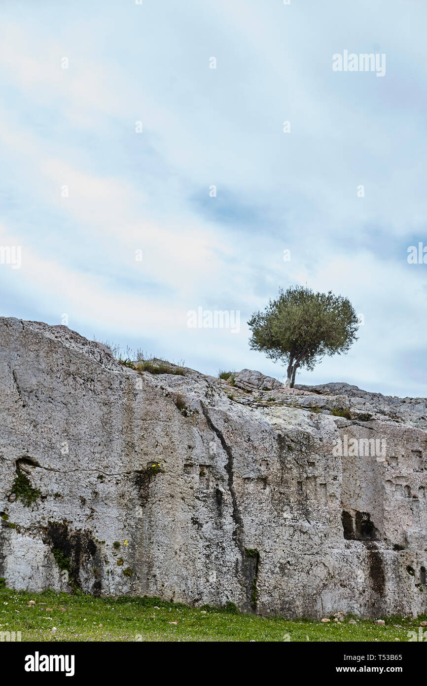 pynx, pnyx at filopapou hill, athens Stock Photo - Alamy